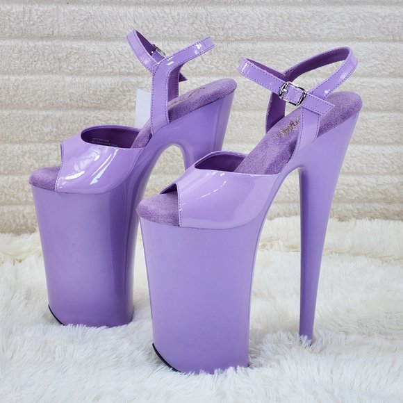 Pleaser | Shoes | Lilac Purple Beyond Platform High Heels Ankle Strap ...